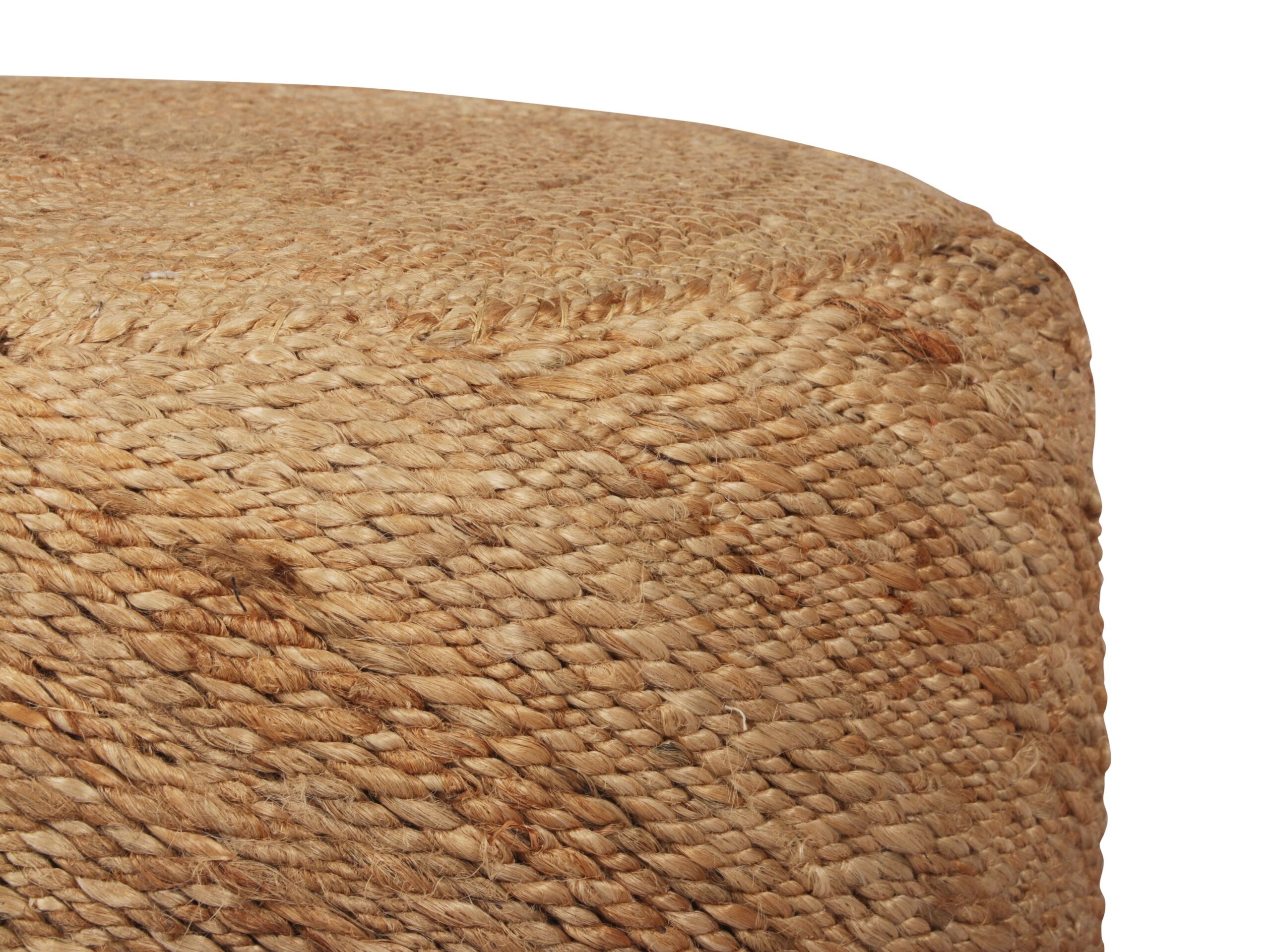 Handcrafted Jute Ottoman Pouffes - Pattern #4 | Aticue Decor